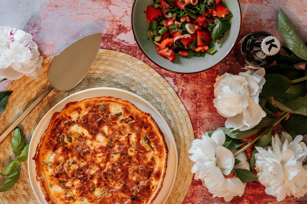 Quiche aux petits pois sans gluten & sans lait • Recette saine